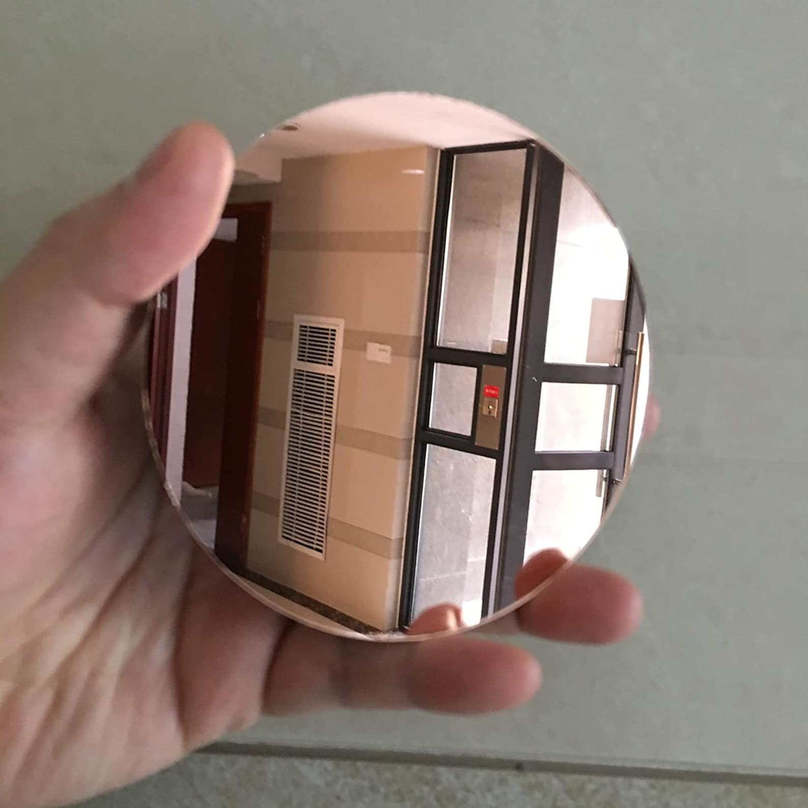 Round Mirror Tiles Rose Gold Coated Craft Mirrors 20 Pieces for ...