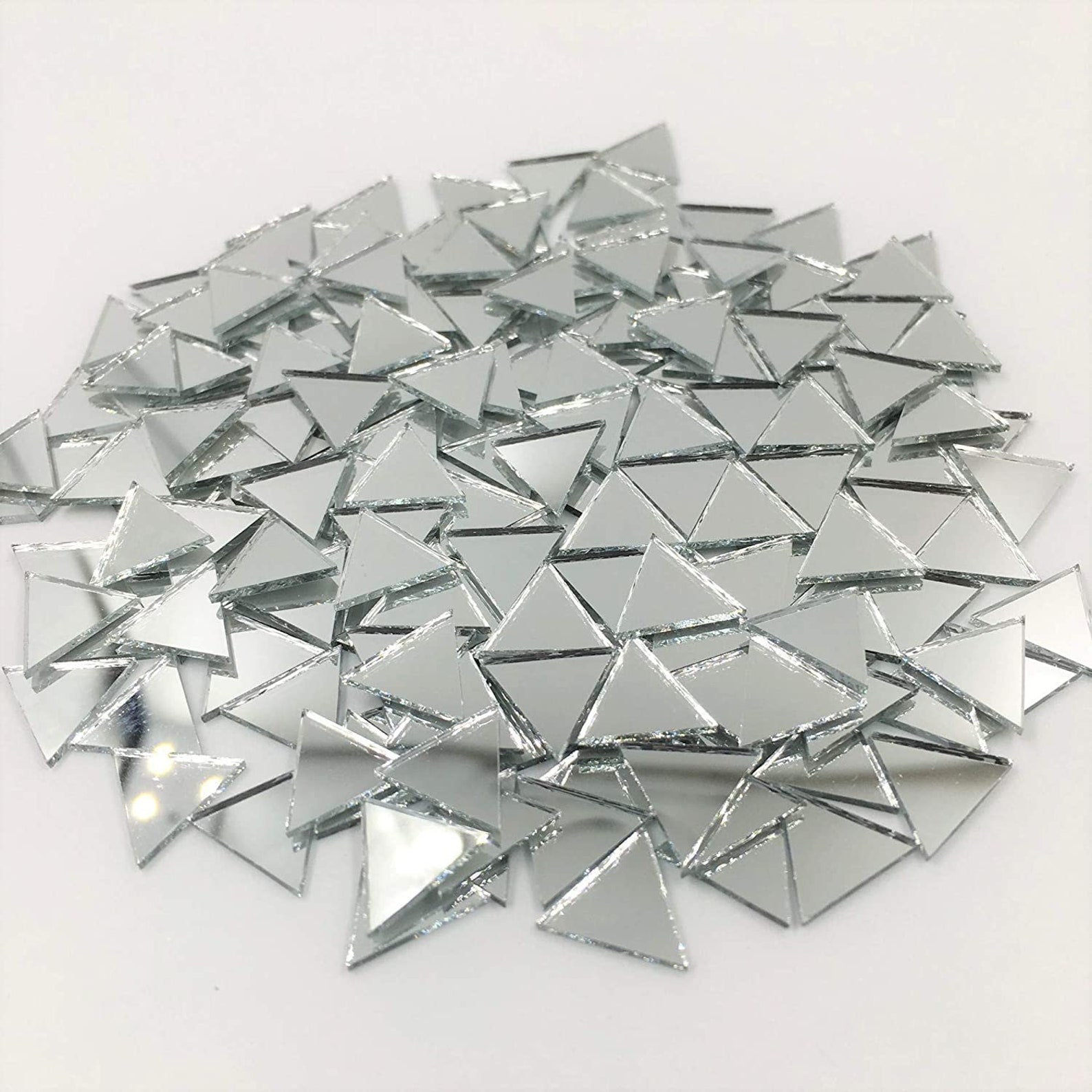 15mm Triangular Shape Mirror Mosaic Tiles Silver Craft Mirror - Etsy