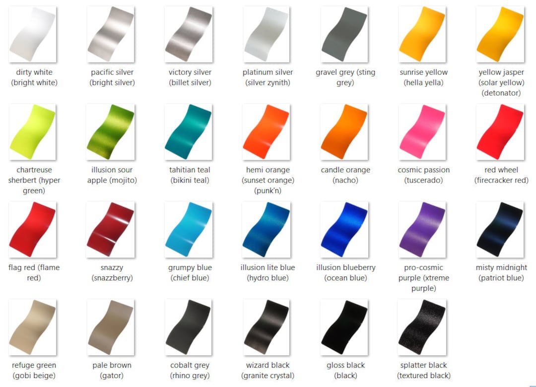 Color Swatch Samples - Etsy