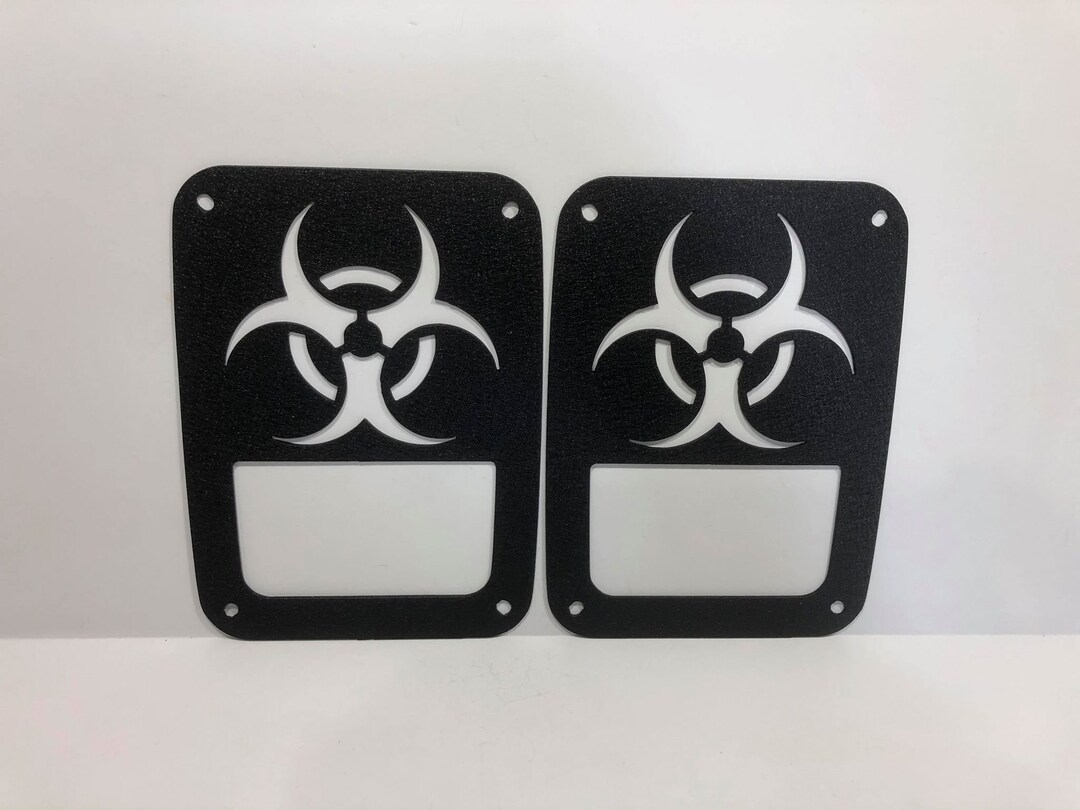 Protections de feux arrière Biohazard pour Jeep Wrangler TJ/JK JL ...
