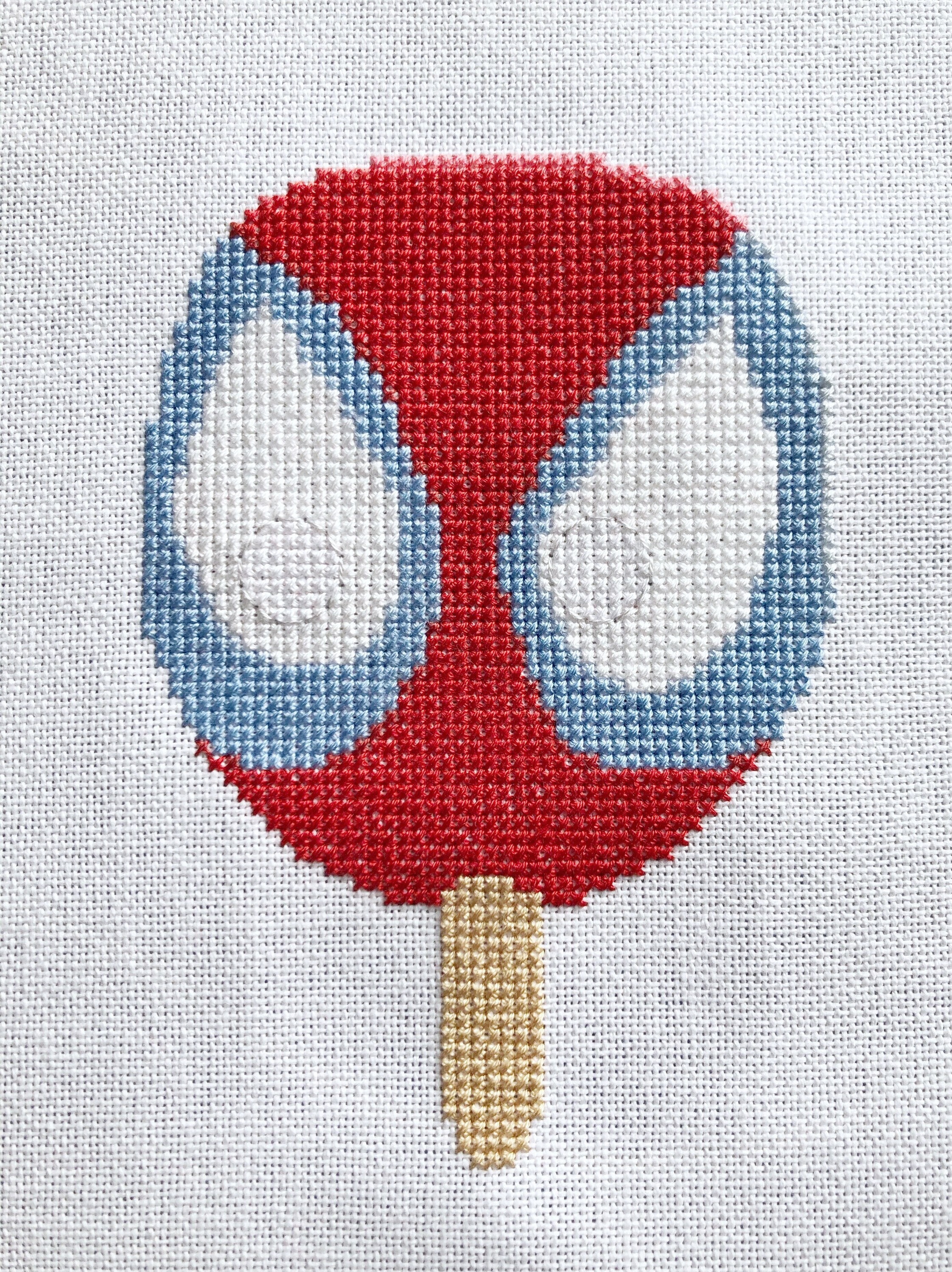 Spider-man Popsicle Cross Stitch PDF Pattern - Etsy
