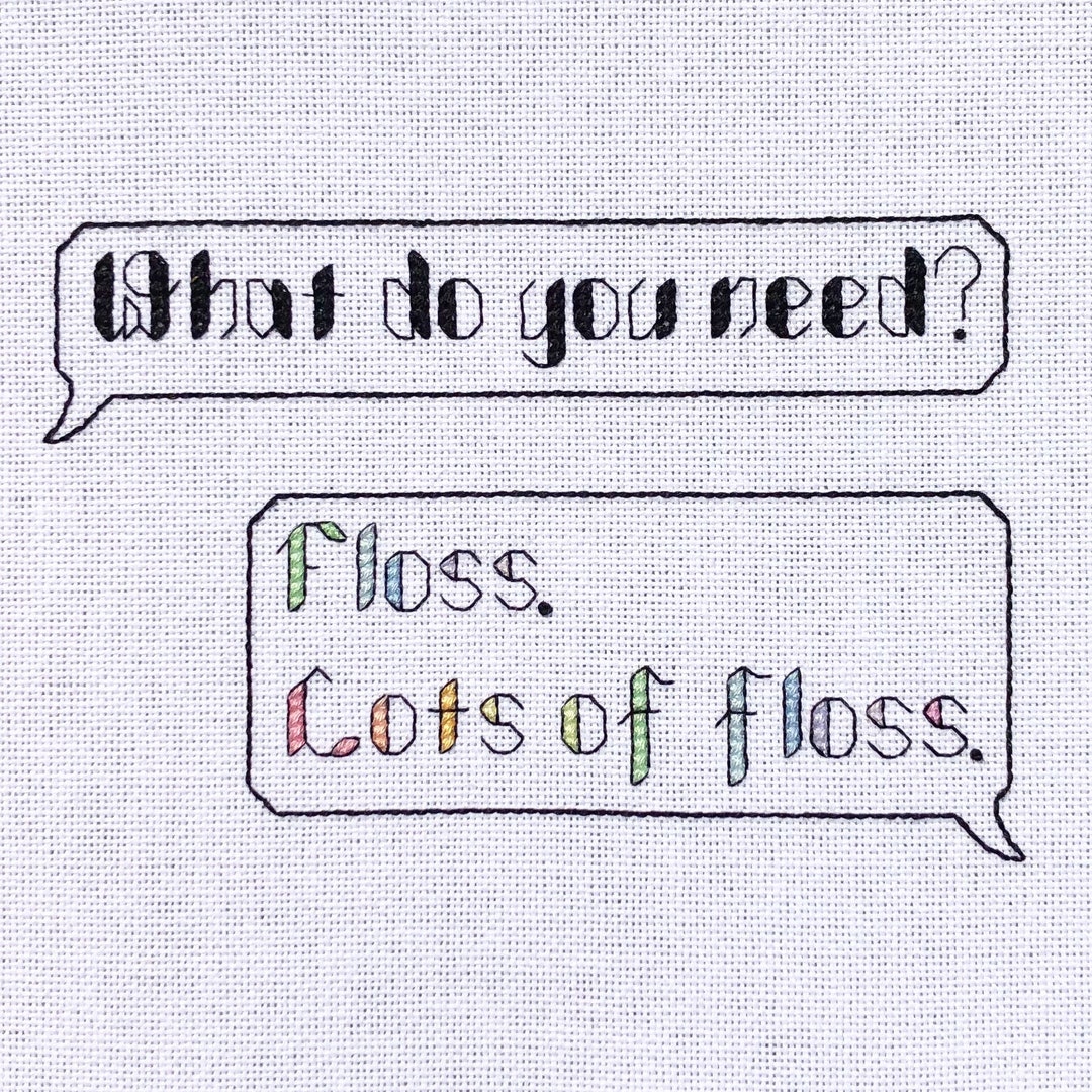 Lots of Floss Cross Stitch Pattern - Etsy