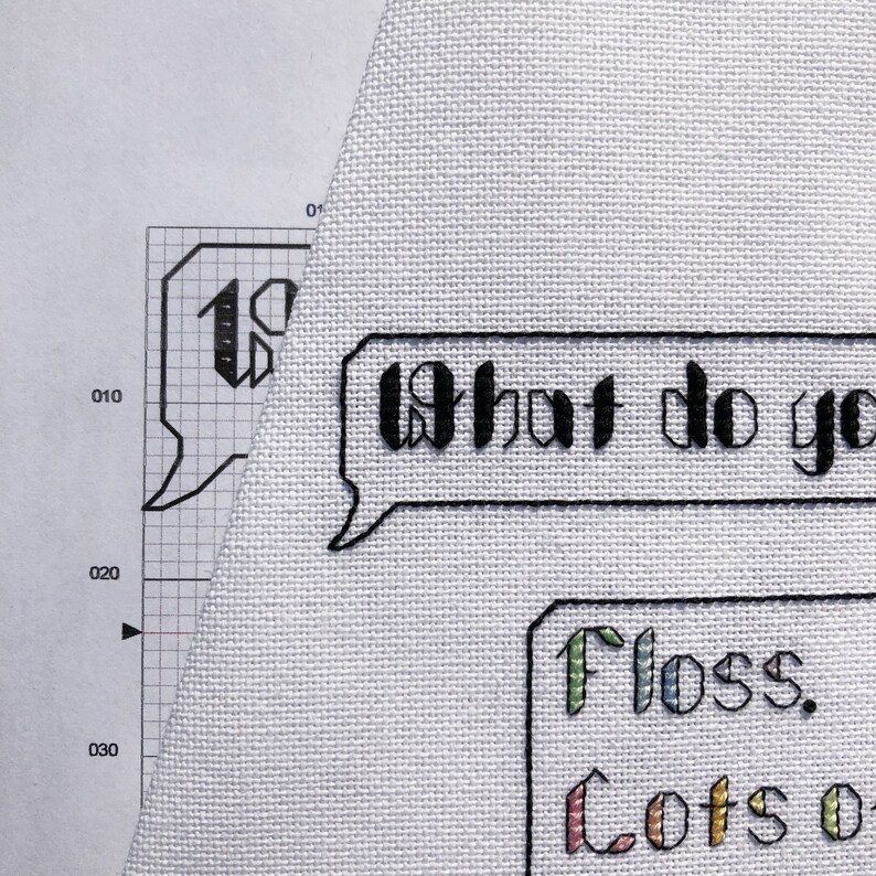 Lots of Floss Cross Stitch Pattern - Etsy