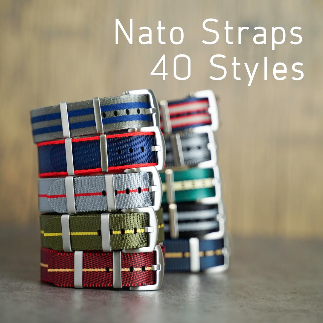 Nato Straps 20mm and 22mm High Quality Nylon Strap Comfortable Durable ...