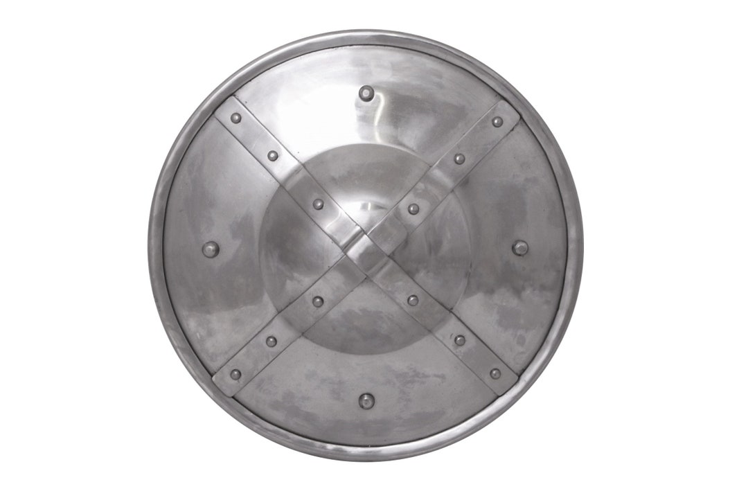 Buckler With 2 Band Plates, Ca. 30cm, 2mm Steel Shield - Etsy
