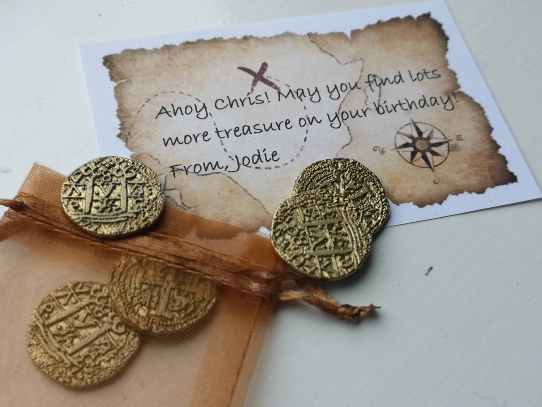 One Golden Doubloon Pirate Treasure Replica - Etsy UK