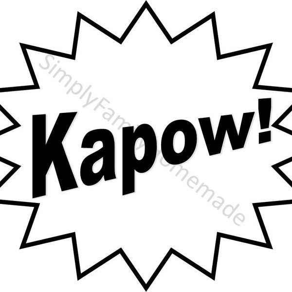 Kapow Svg - Etsy