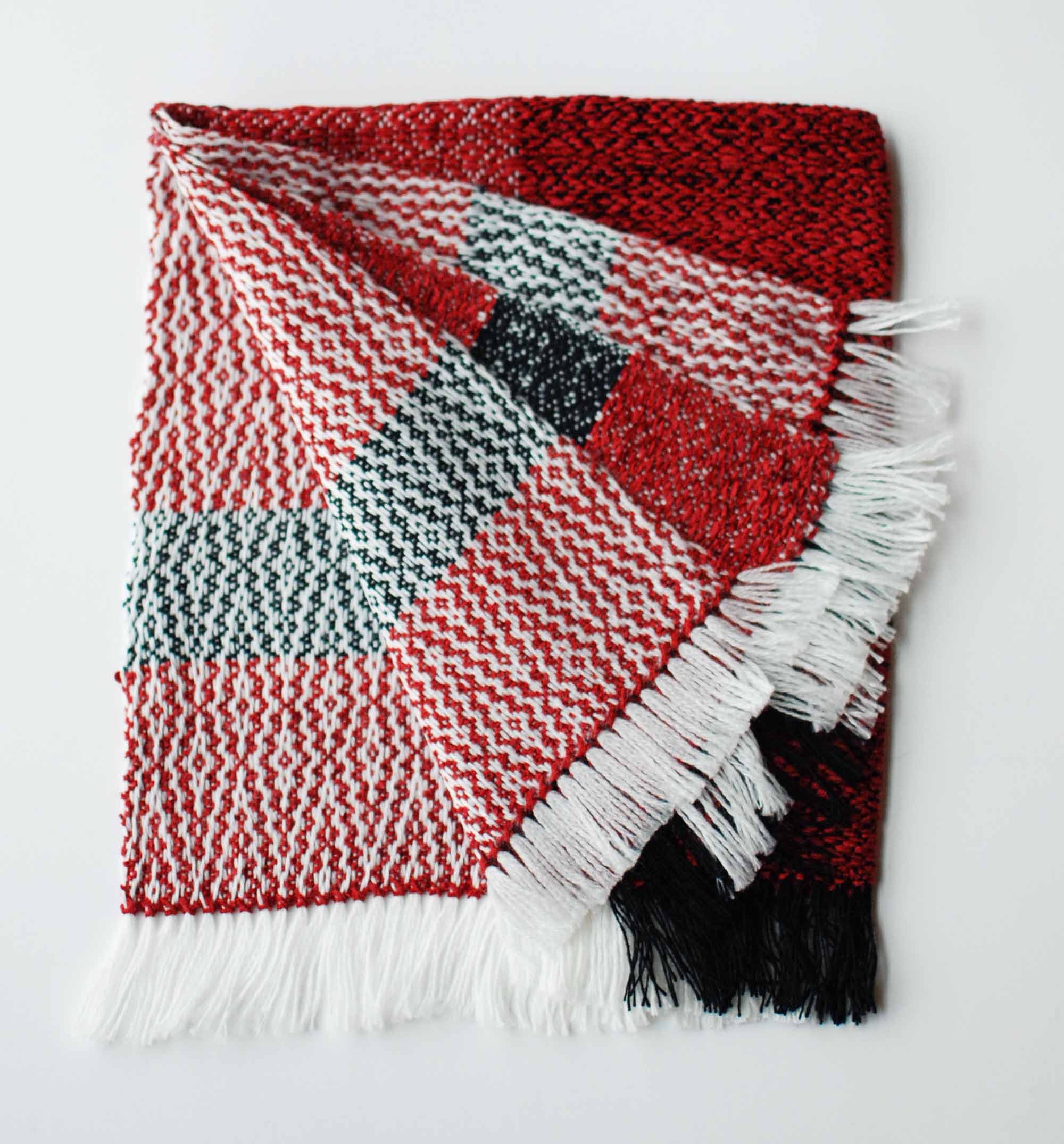 ON SALE 15% OFF!!! Handwoven Red Bandana With Black Stripe - Etsy UK