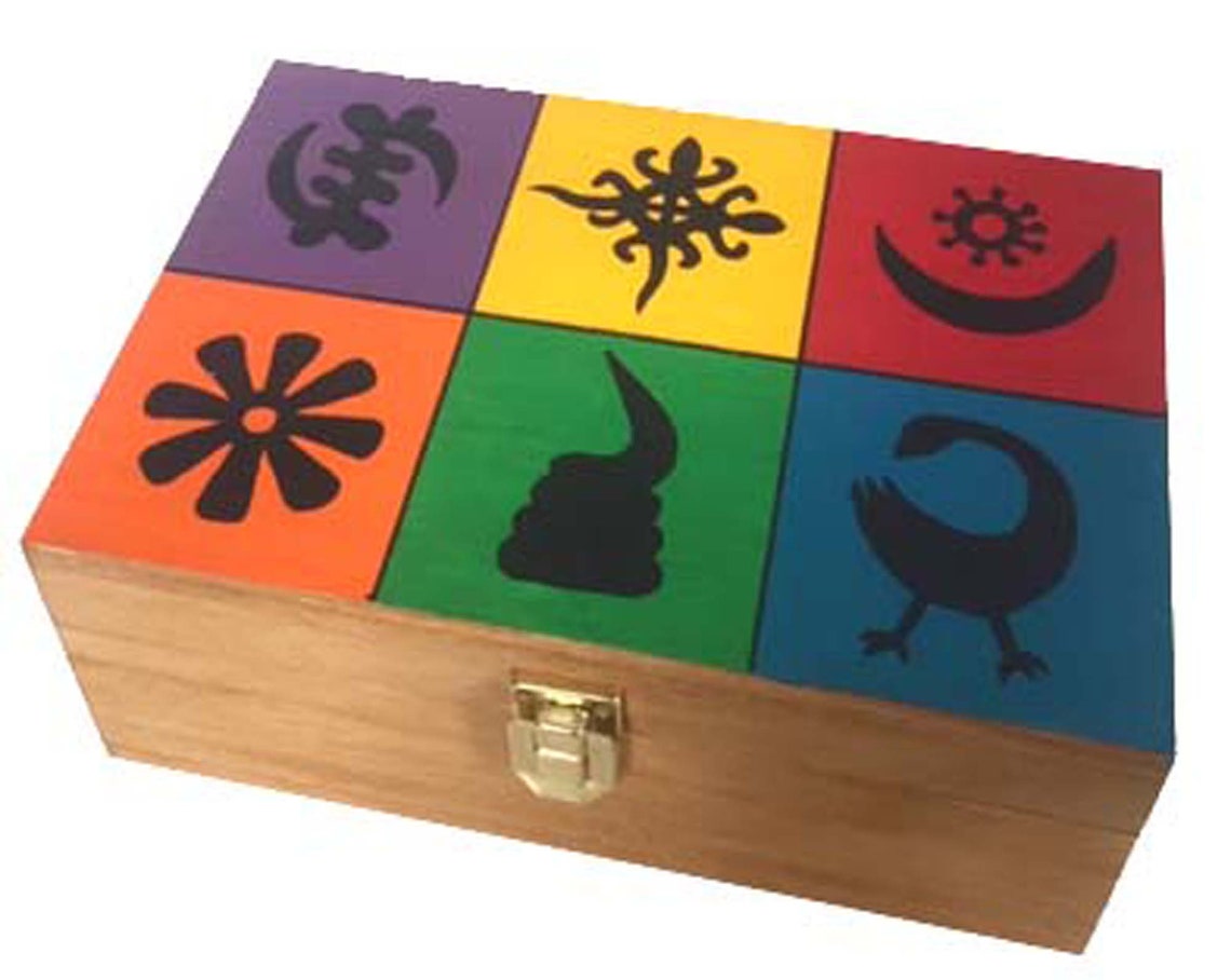 Adinkra Patterned Jewelley Boxes - Etsy