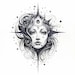 Celestial Tattoo Design B Digital Back Tattoo Designs, Set of 4, Svg ...