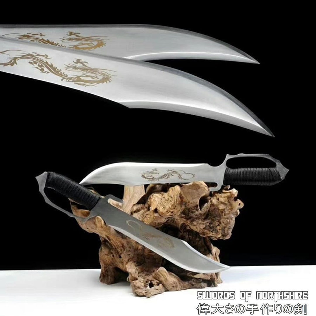 Wing Chun Butterfly Sword Set Bart Cham Dao 1095 Steel Chinese - Etsy ...