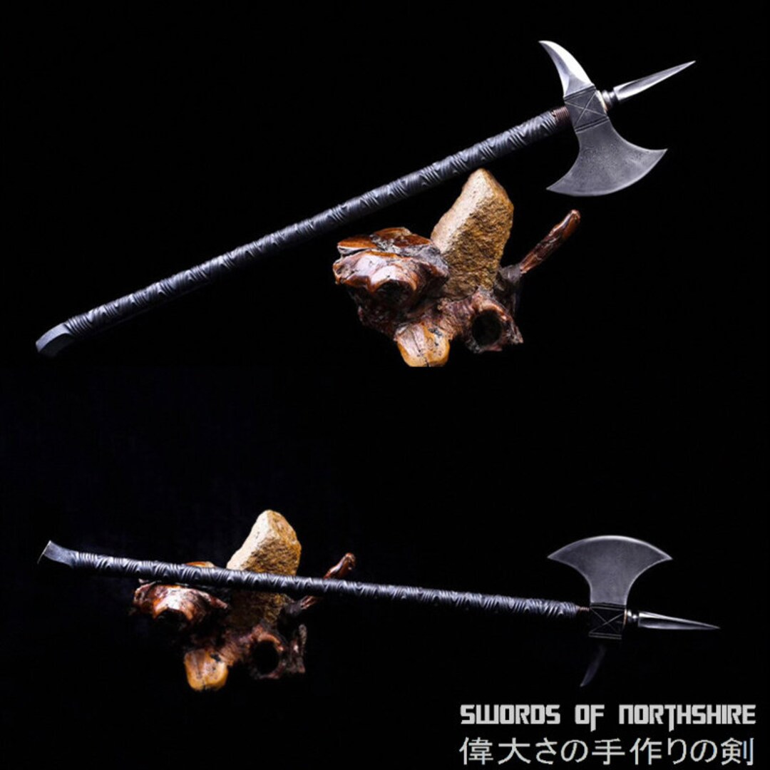 Full Steel Hand Forged Folded Steel Battle Ready Axe - Etsy