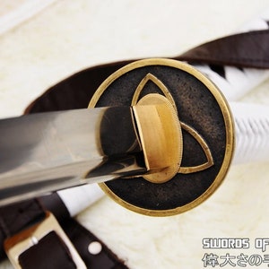 Japanese Hand Forged Sword Replica Folded Steel Sword Fully Functional ...