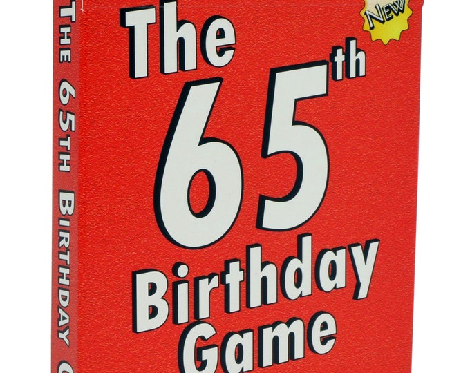 The 65th Birthday Card Game. A 65th Birthday Gift for Men or Women ...