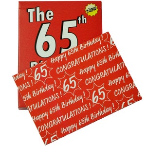 The 65th Birthday Card Game. A 65th Birthday Gift for Men or Women ...