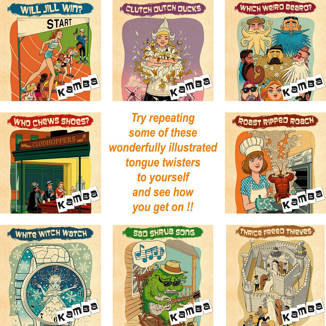 KAMBA Tongue Twisting Table Thumping Turmoil A Rowdy Party | Etsy