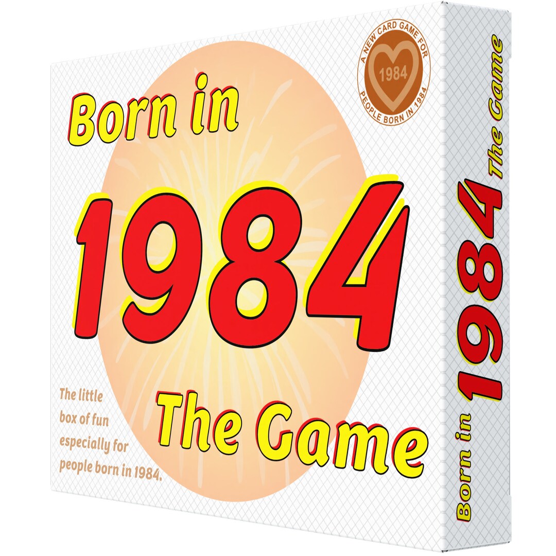 Born in 1984 - the Game: My Hilarious 1984 Card Game Gift for the '84 ...