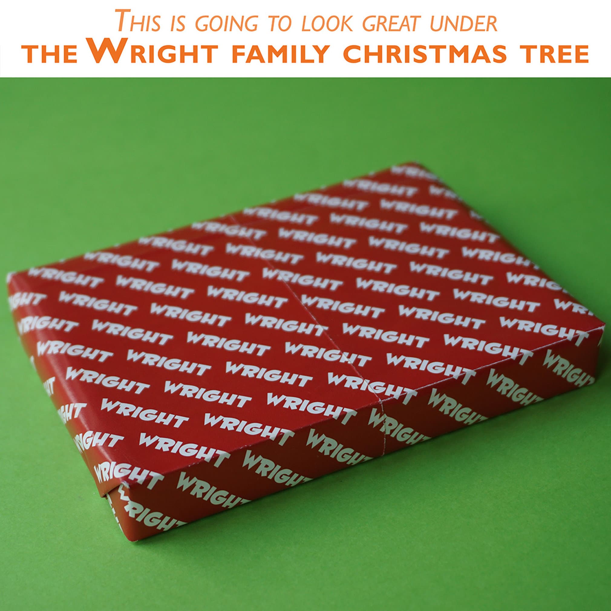 The Wright Family Game personalised family card game for the | Etsy