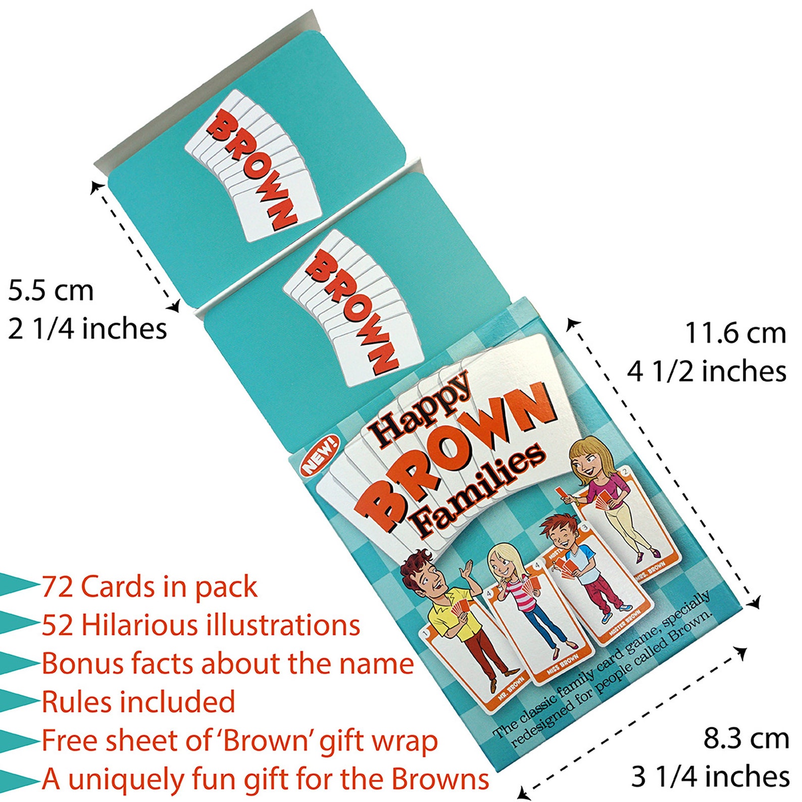 Happy Families Games. Special Edition for Families Named BROWN. Ideal ...