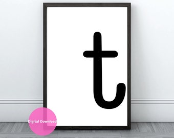 Letter T Painting - Etsy