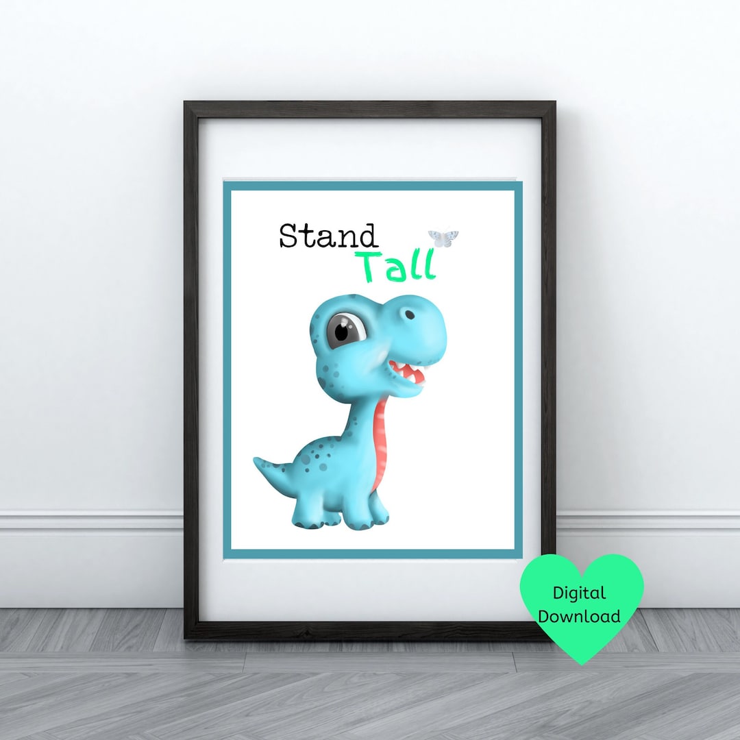 Dinosaur Preppy Room Decor Dino Playroom Wall Art and 1st - Etsy