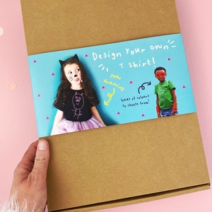 Design Your Own T Shirt Gift Box Kit - Colourful Children's T Shirt ...