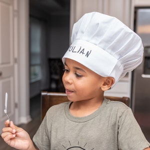 Childrens Personalised Chef Hat - Little Helper Baking Gift - Kids ...