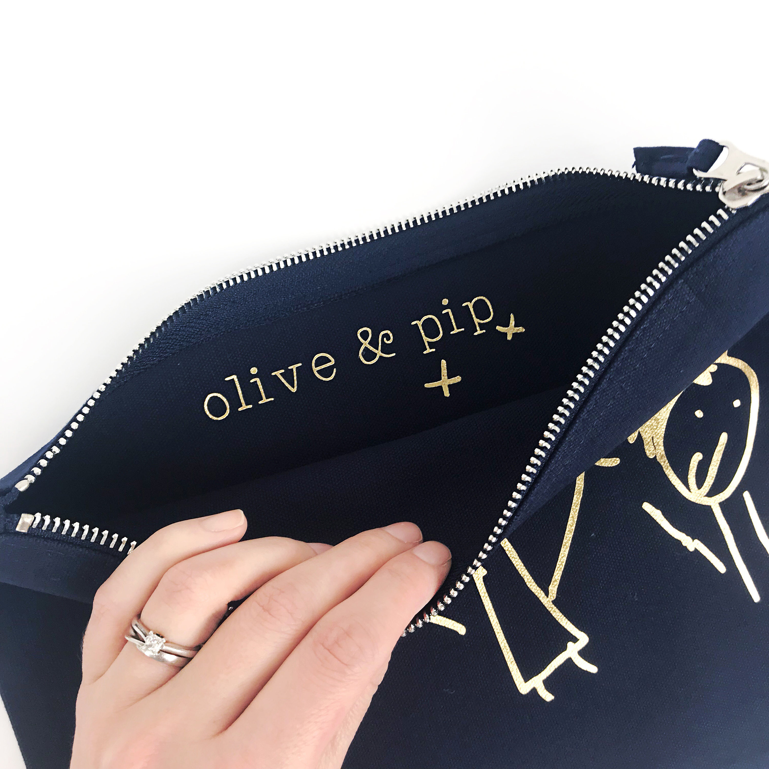 Childrens Drawing Make Up Bag Kids Own Drawing Childrens | Etsy