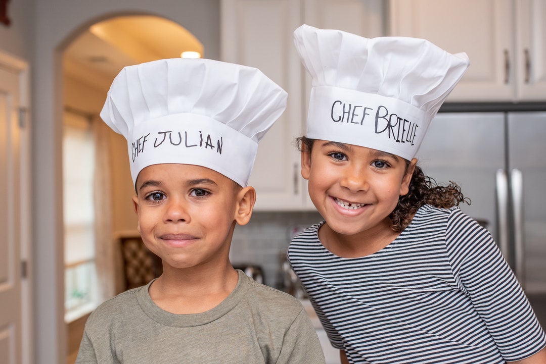 Childrens Personalised Chef Hat - Little Helper Baking Gift - Kids ...