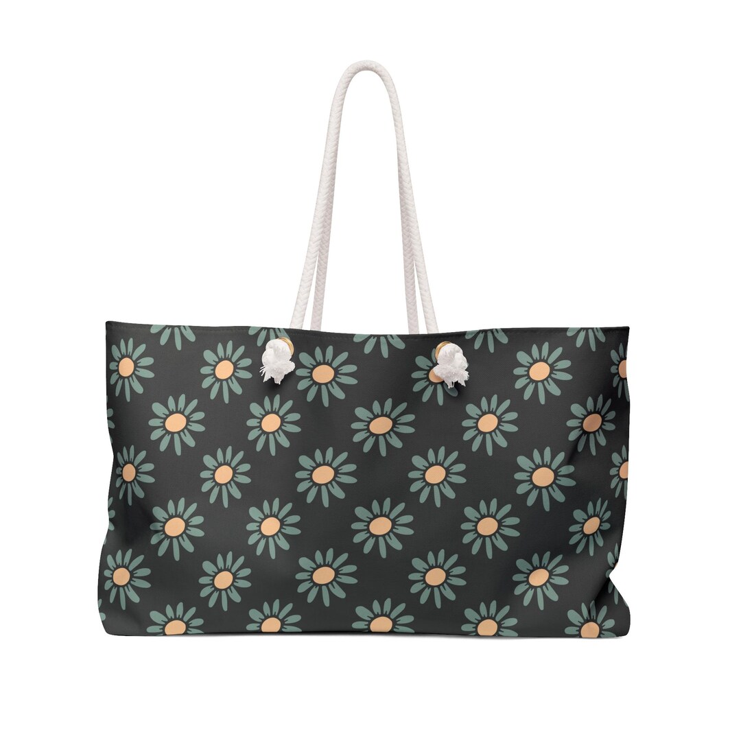 Floral Weekender Bag | Travel Tote | Beach Bag | Gym Bag | Weekend ...