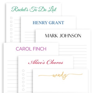 Personalized Writing Pad - Typographic Writing Sheet - Customized ...