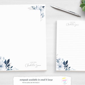 Custom Stationery - Floral Writing Paper - Watercolor Stationery Set ...
