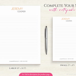 Personalized Stationery Cards - Simple Text Note Cards - Customized ...