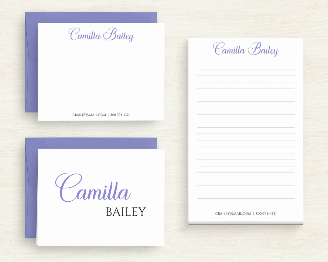 Personalized Stationery Women's Gift Set Customized Stationery Set ...