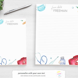 Personalized Nurse Notepad - Doctor Notepad - Customized Nursing ...