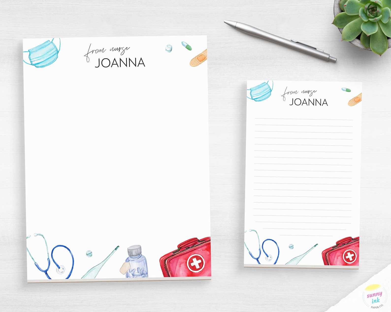 Personalized Nurse Notepad Doctor Notepad Customized - Etsy