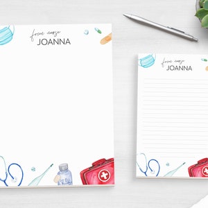 Personalized Nurse Notepad - Doctor Notepad - Customized Nursing ...
