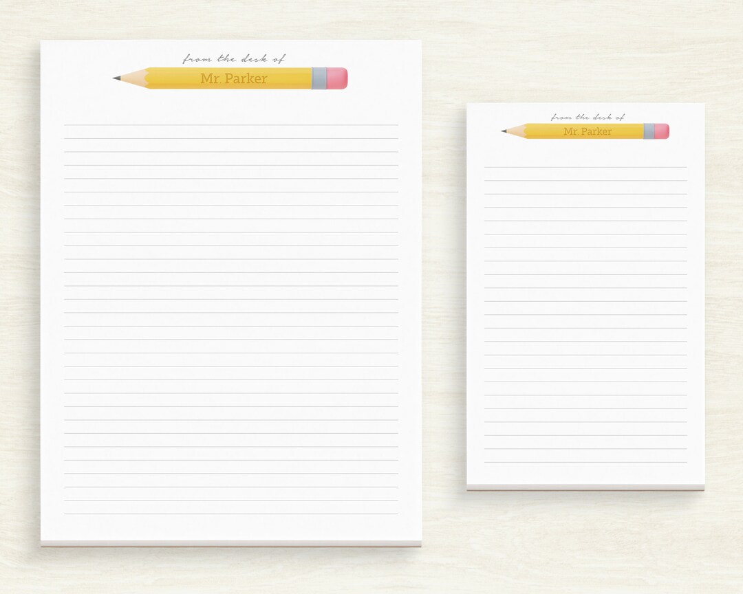 Personalized Notepads for Teachers, Educators, Tutors #209 - Etsy