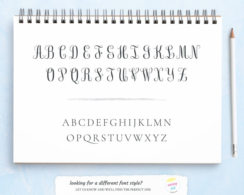Personalized Notepad Stationery - Classic Monogram Single Monogram ...