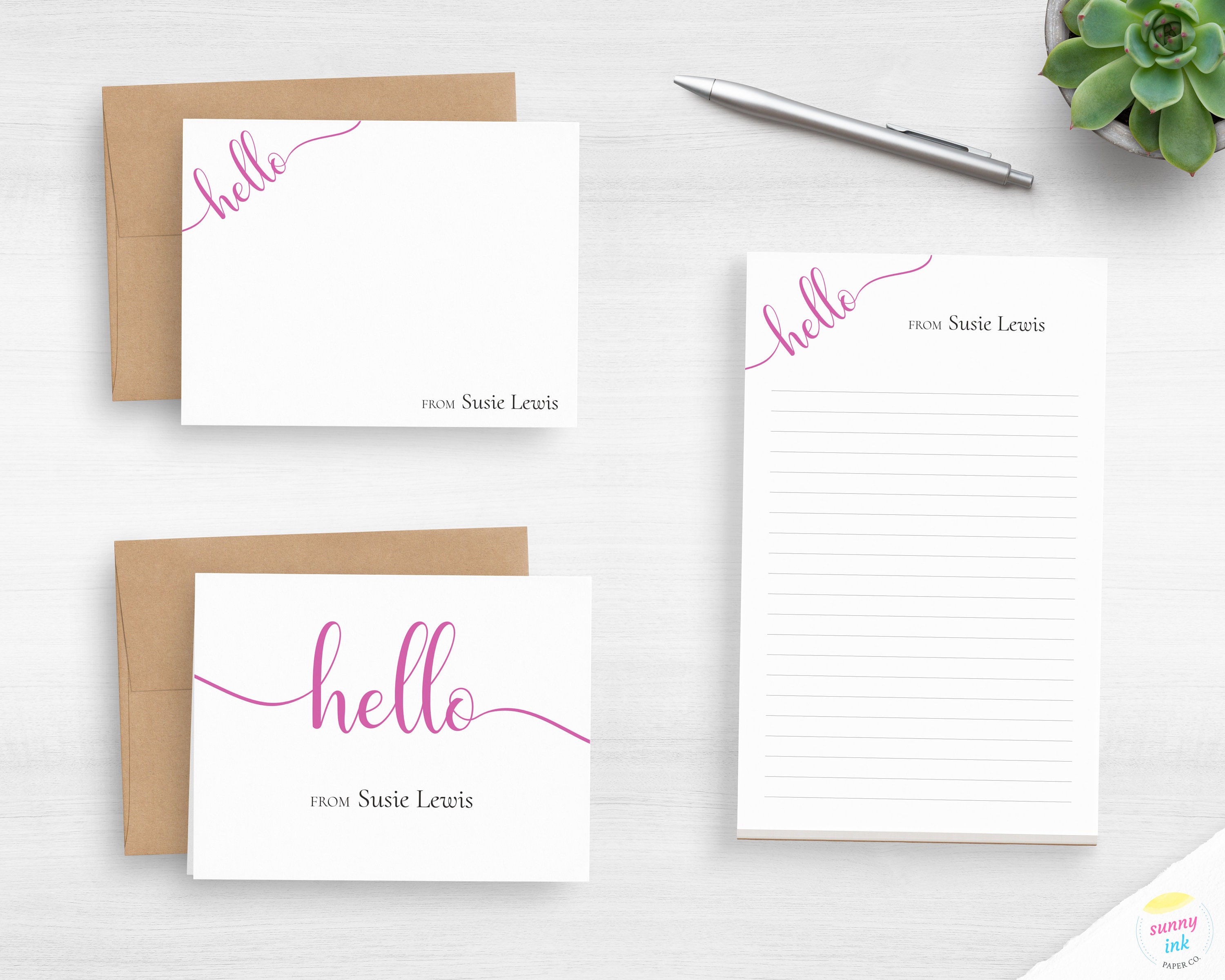 Personalized Stationery Stationary For Her Customized | Etsy