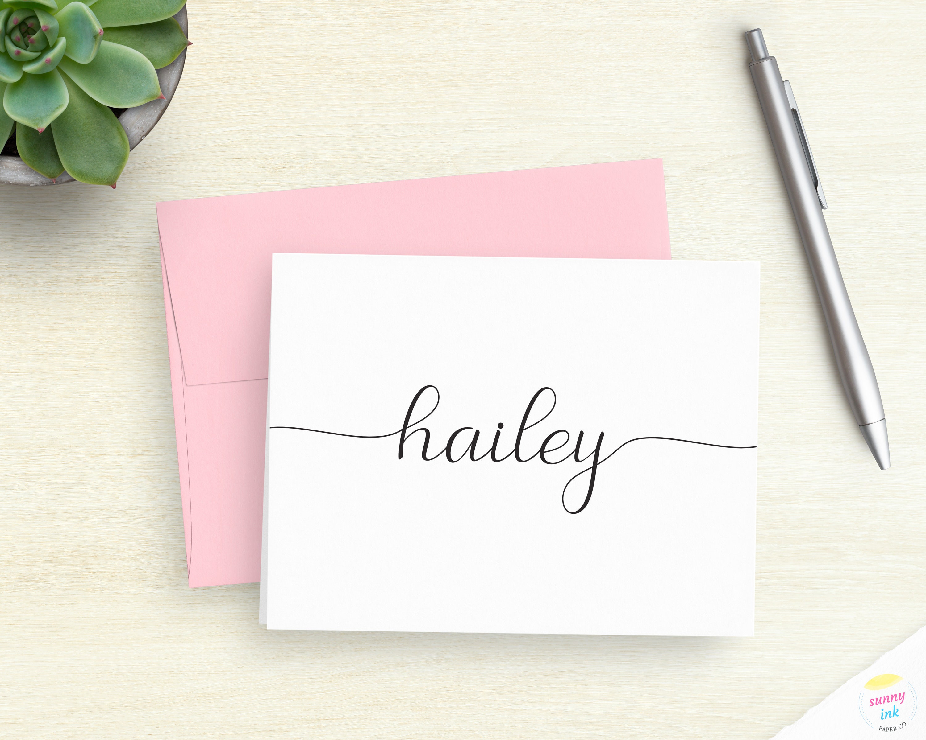 Personalized Note Card Set Custom Stationery Customized | Etsy