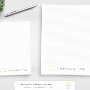 Personalized Notepad for Lawyer - Classic Professional Lawyer Notepad ...