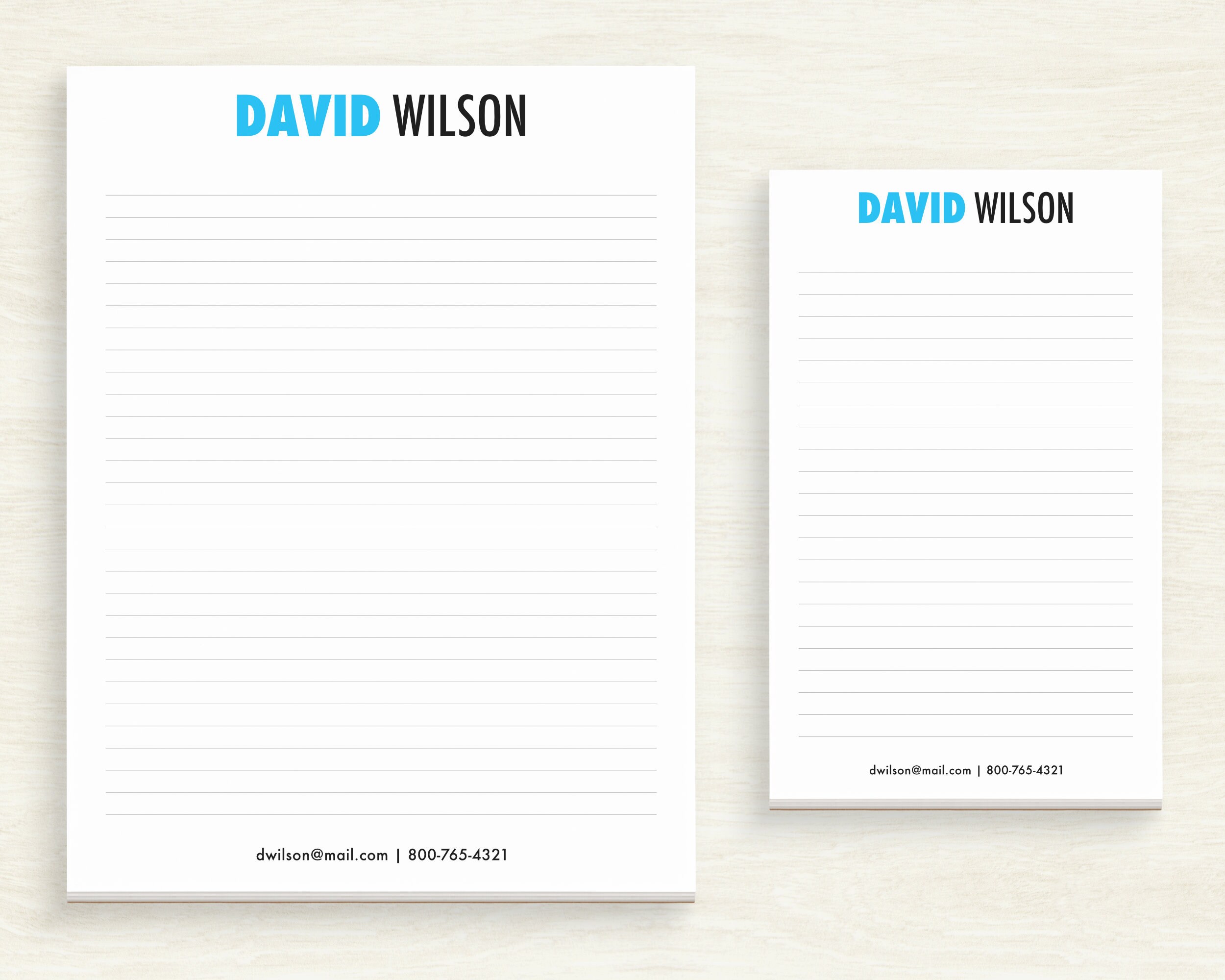 Professional Notepad Design