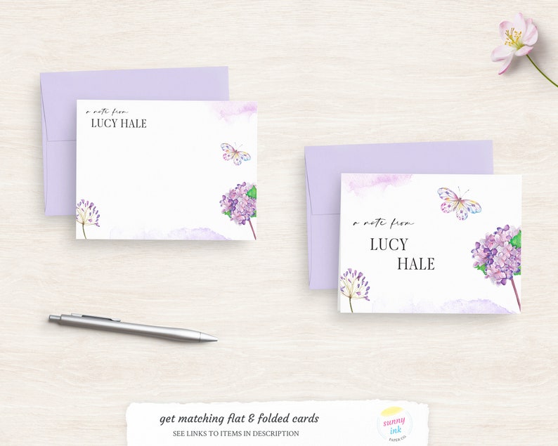 Personalized Writing Pad Floral Stationery Custom Notepad | Etsy