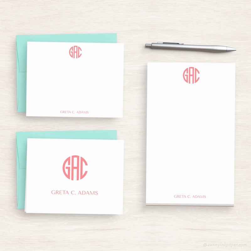 Monogram Stationery - Etsy