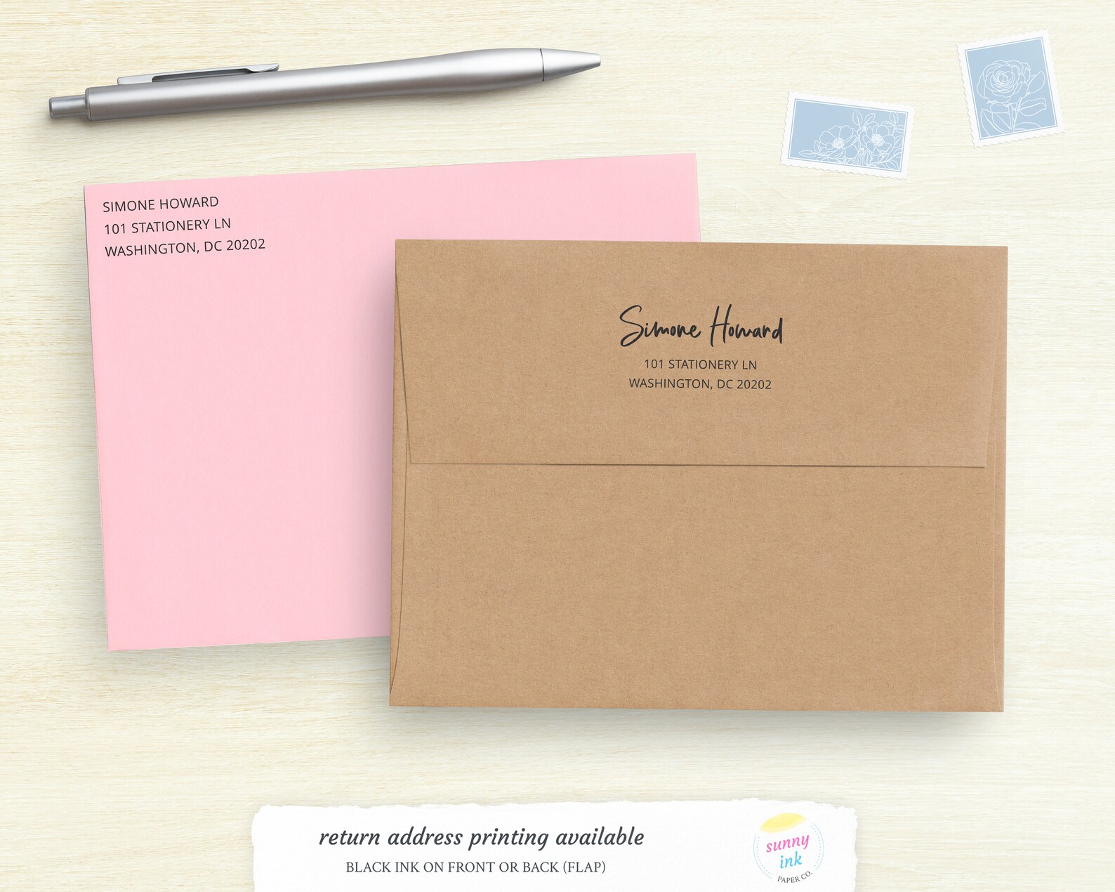 Personalized Heart Stationery - Pink Heart Writing Paper Set ...