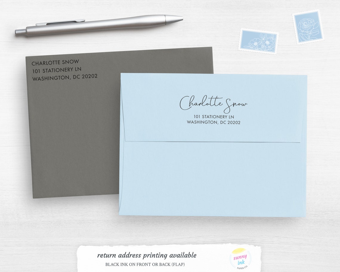 Custom Stationery Floral Writing Paper Watercolor - Etsy