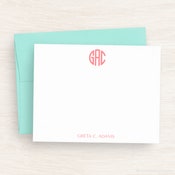 Personalized Monogram Notepad Delicate Script Monogram - Etsy