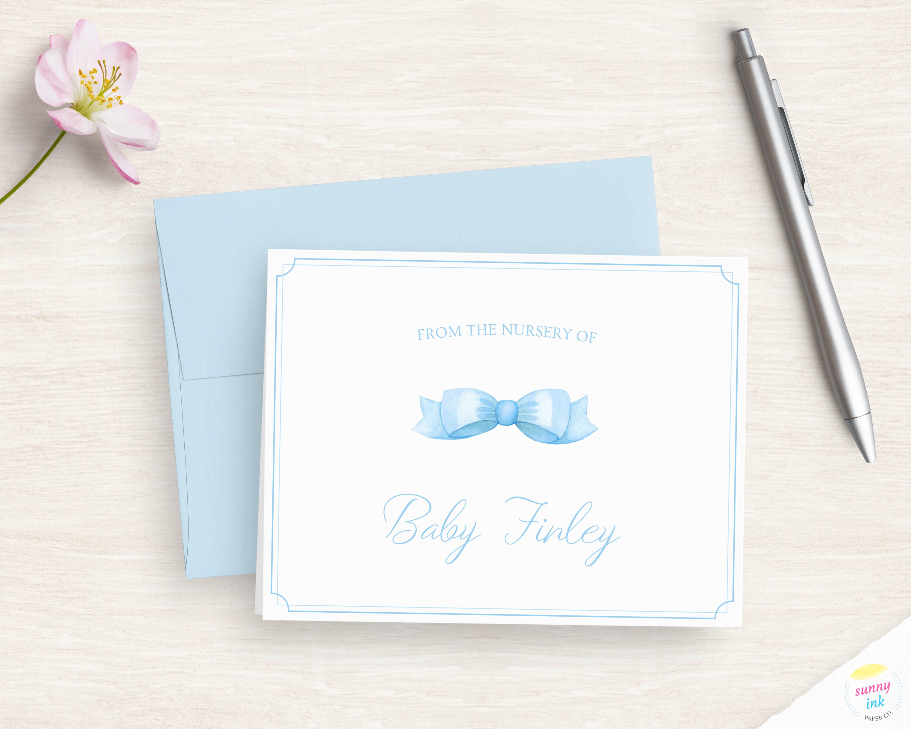 Personalized Baby Shower Cards Baby Shower Thank You Cards | Etsy