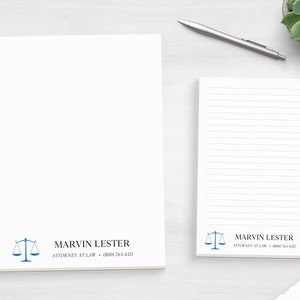 Personalized Notepad for Lawyer - Classic Professional Lawyer Notepad ...